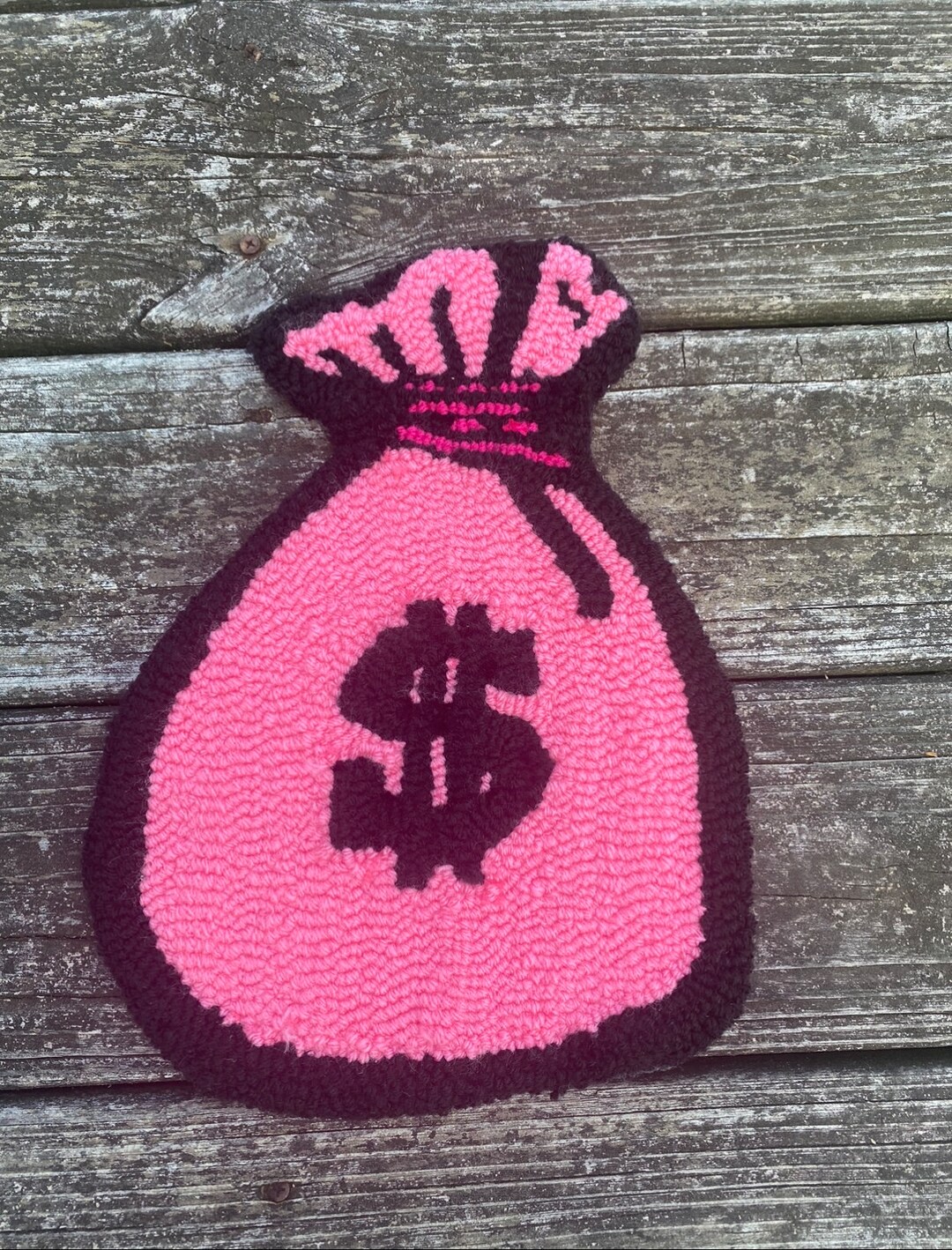 Pink Money Bag Custom Rug - Etsy