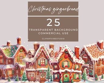 Watercolor Gingerbread Man Clipart Christmas PNG Bundle - Etsy