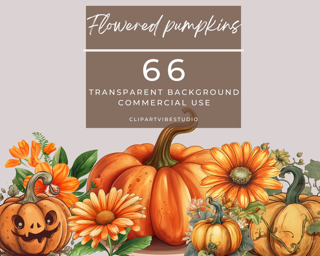 66 Watercolour Fall Clipart Halloween Clipart Fall Bundle - Etsy