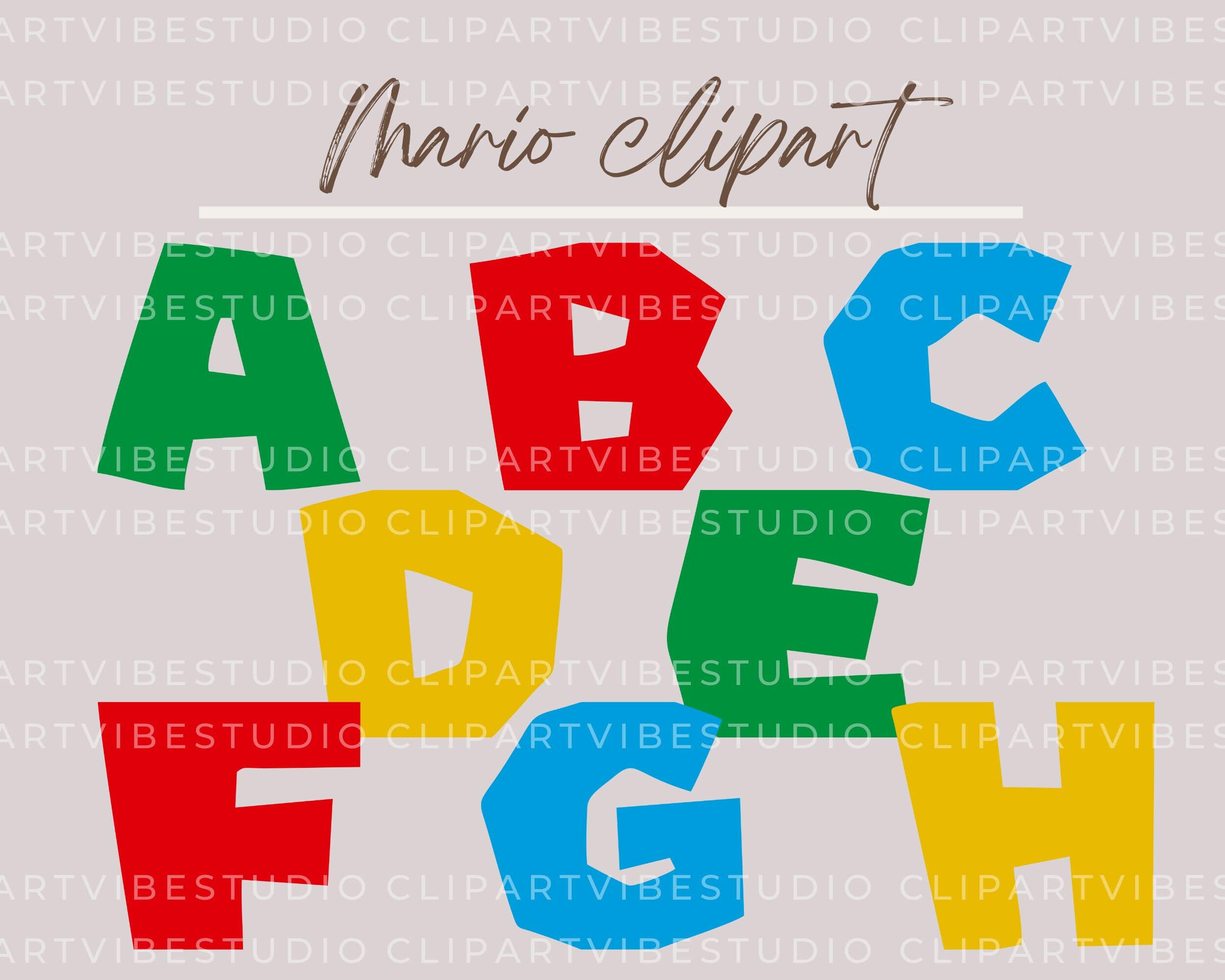 Mario Clipart Bundle Transparent PNG Images, Printable Mario Graphics ...