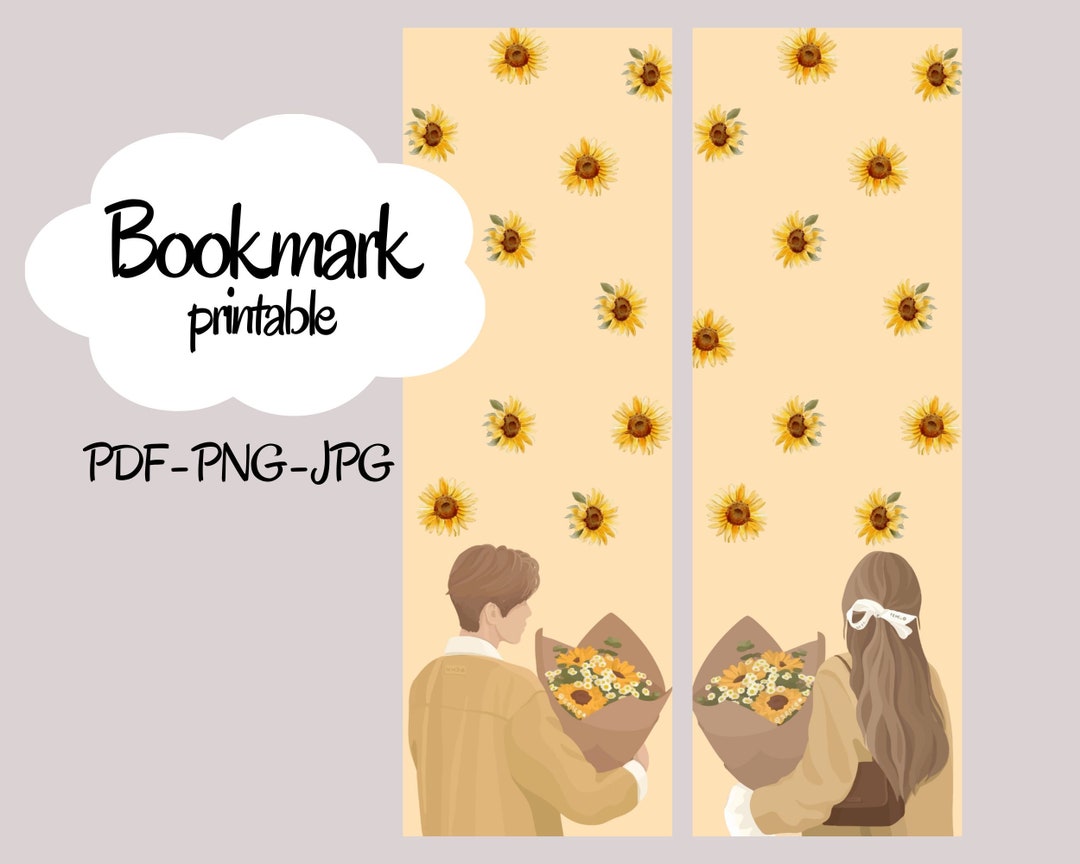 ROMANTIC Bookmarks Digital Printable Bookmarks Digital - Etsy
