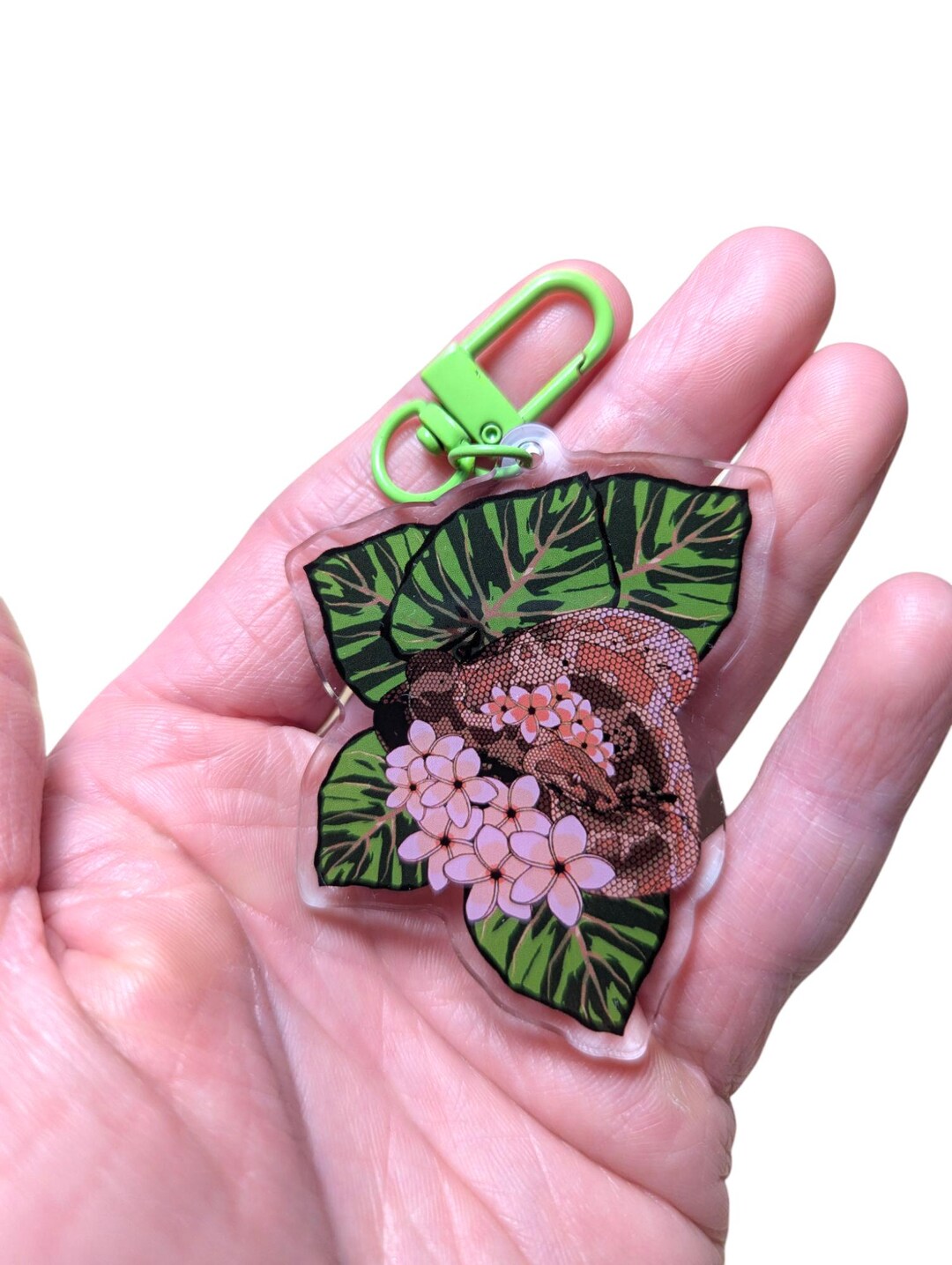 Snake Acrylic Keychain | Key Chain | Reptile - Etsy