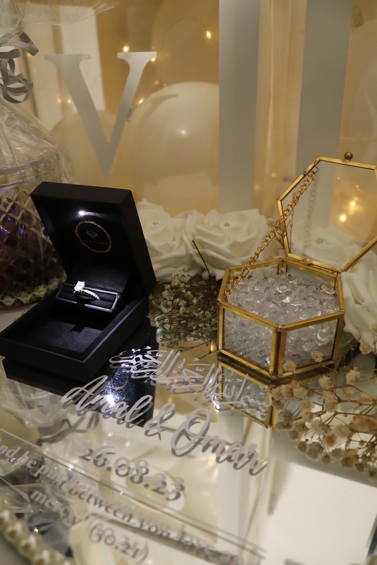 Ring Plate Customized Nikkah Plate, Personalized Mirror Wedding Plate ...