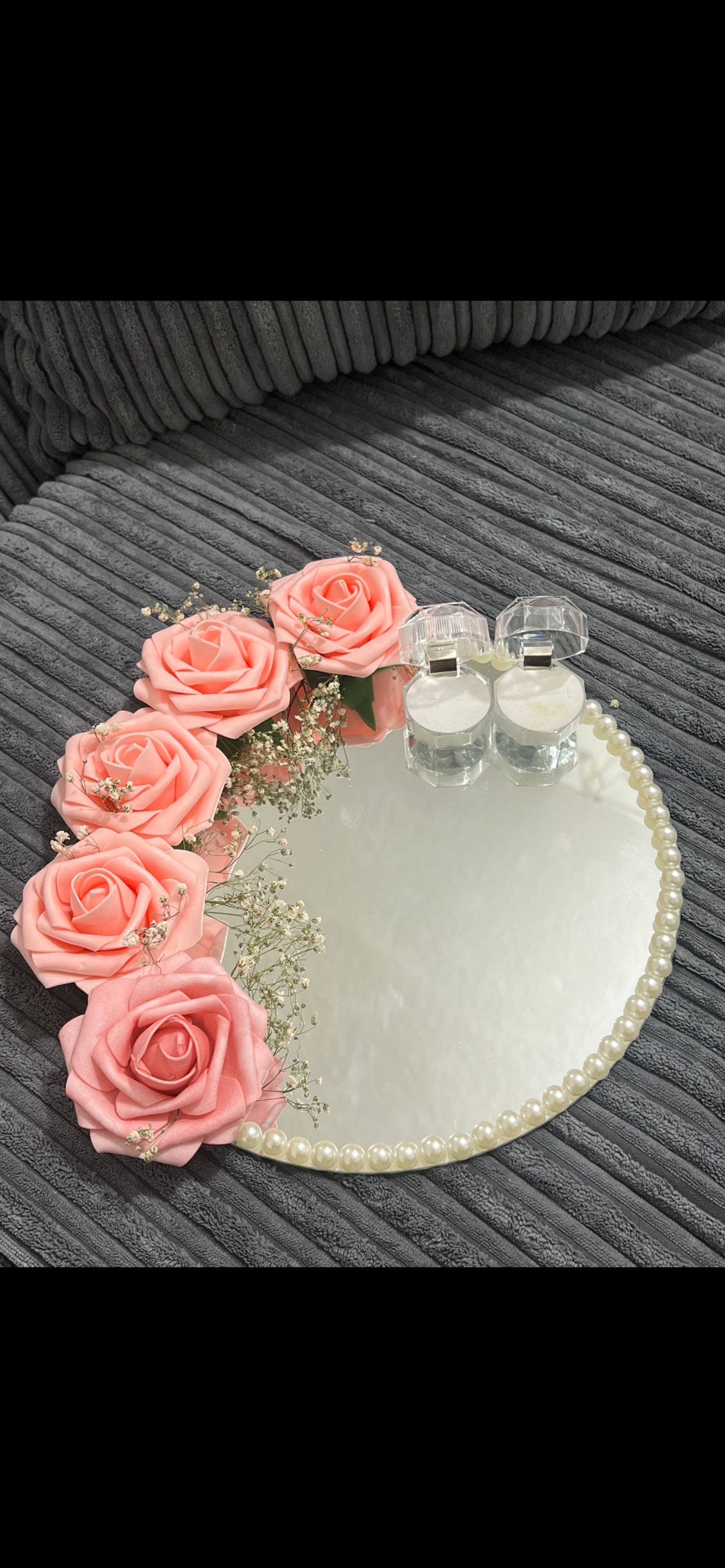 Ring Plate Customized Nikkah Plate, Personalized Mirror Wedding Plate ...