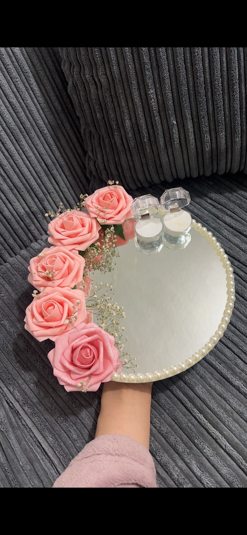 Ring Plate Customized Nikkah Plate, Personalized Mirror Wedding Plate ...