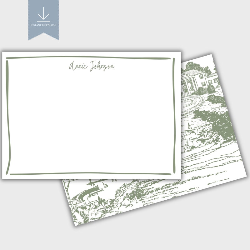 Toile Stationery - Etsy