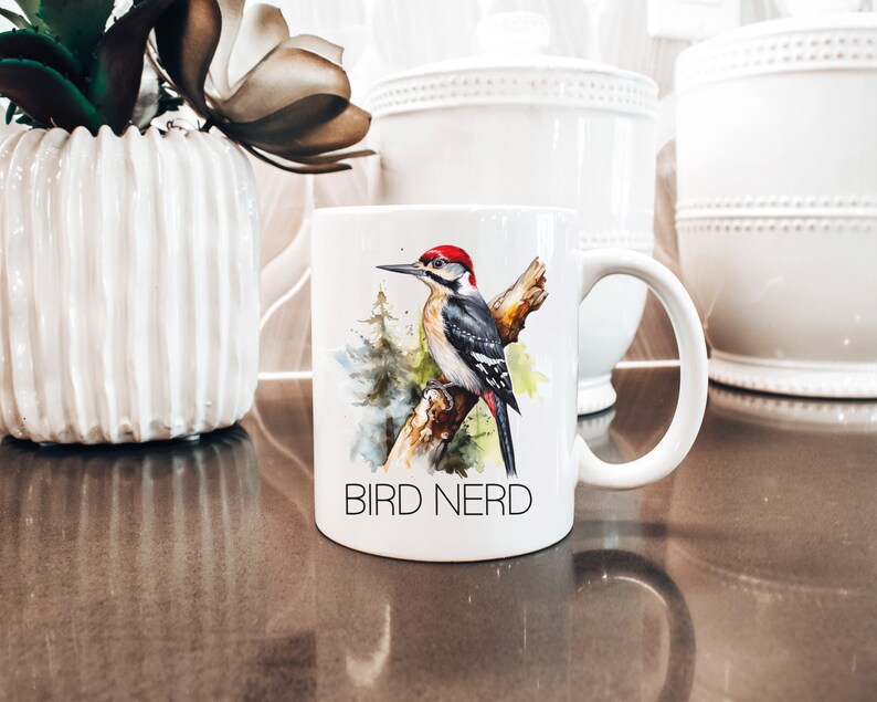 Funny Birdwatcher Mug Woodpecker Gift for Bird Lover Coffee Mug for ...