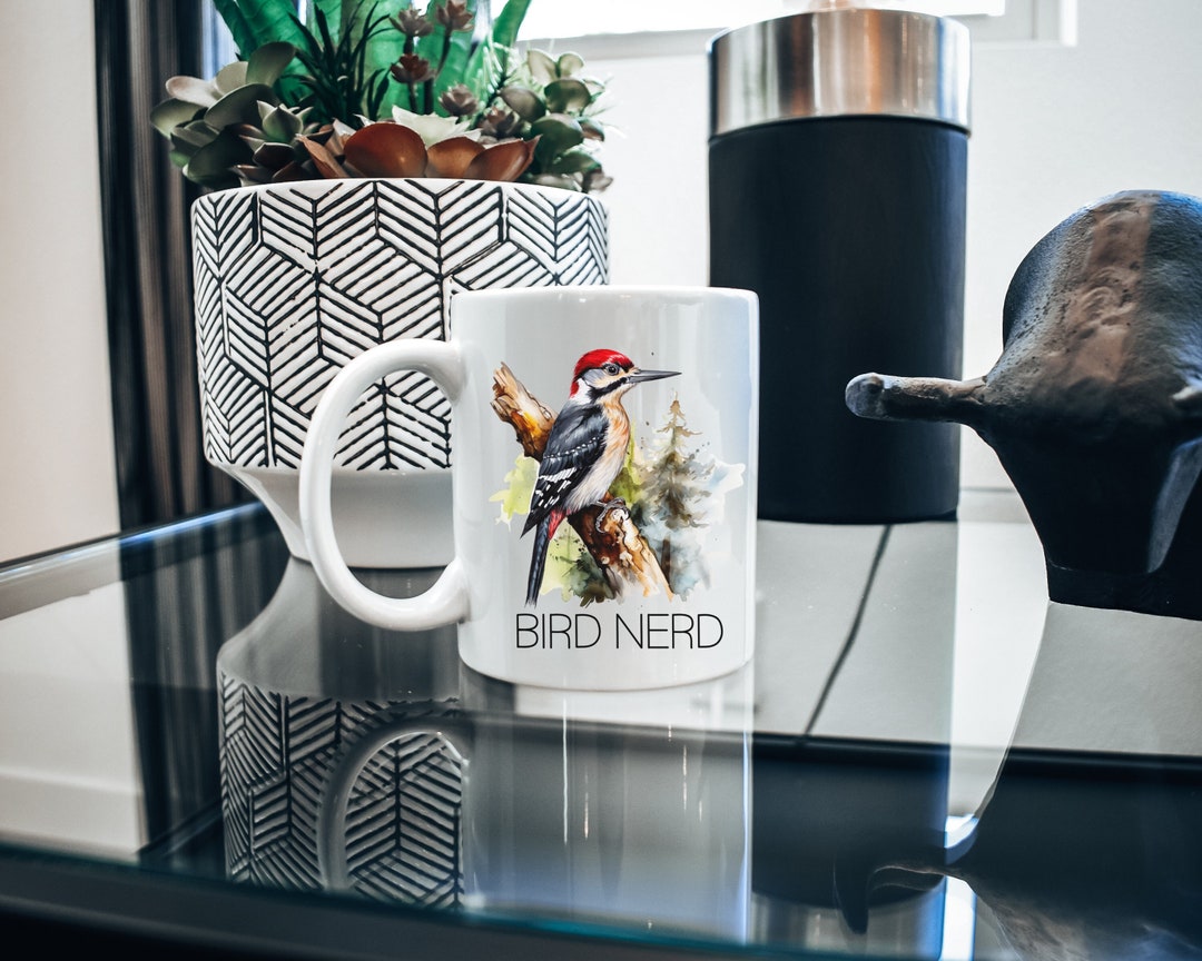 Funny Birdwatcher Mug Woodpecker Gift for Bird Lover Coffee Mug for ...