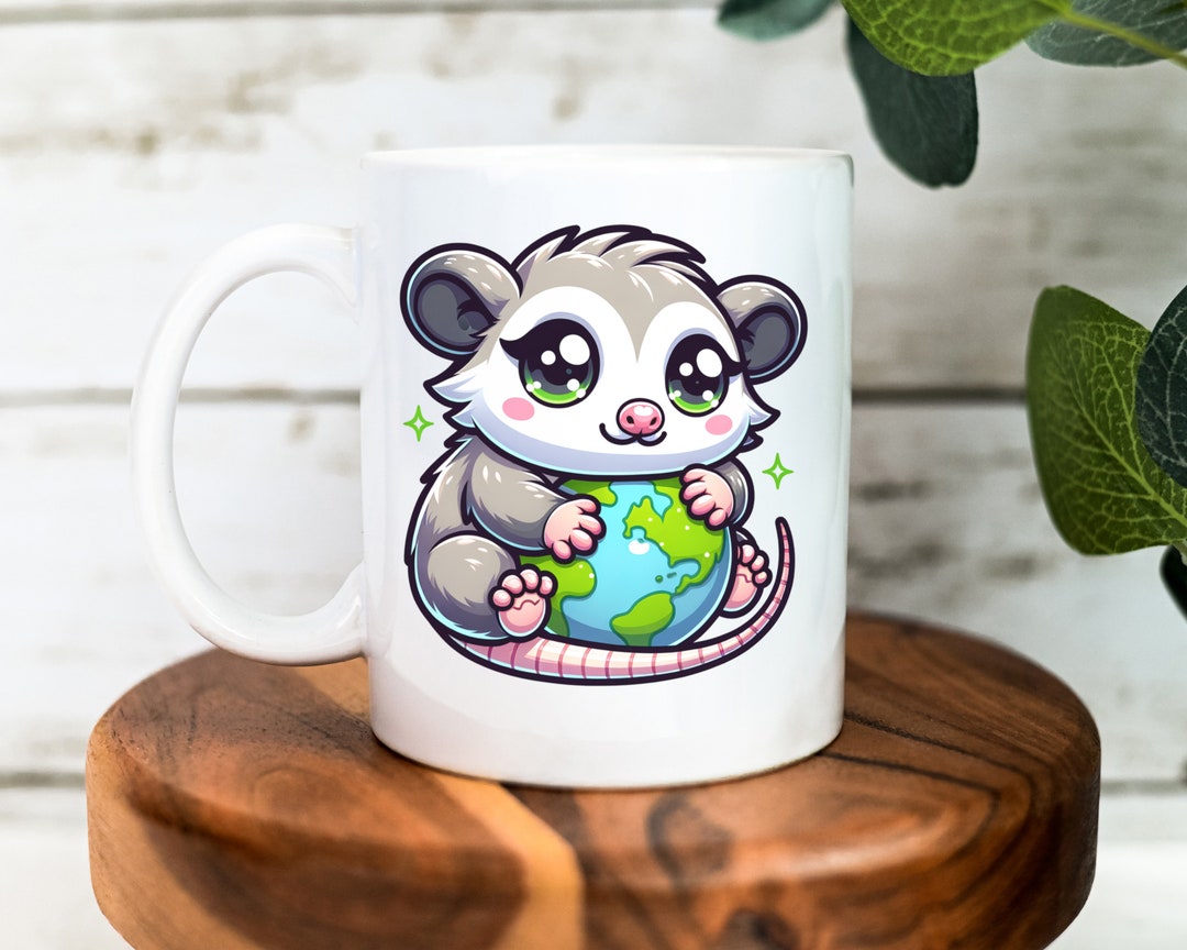 Cute Baby Opossum Mug Environmentalist Gift Earth Day Coffee Mug for ...