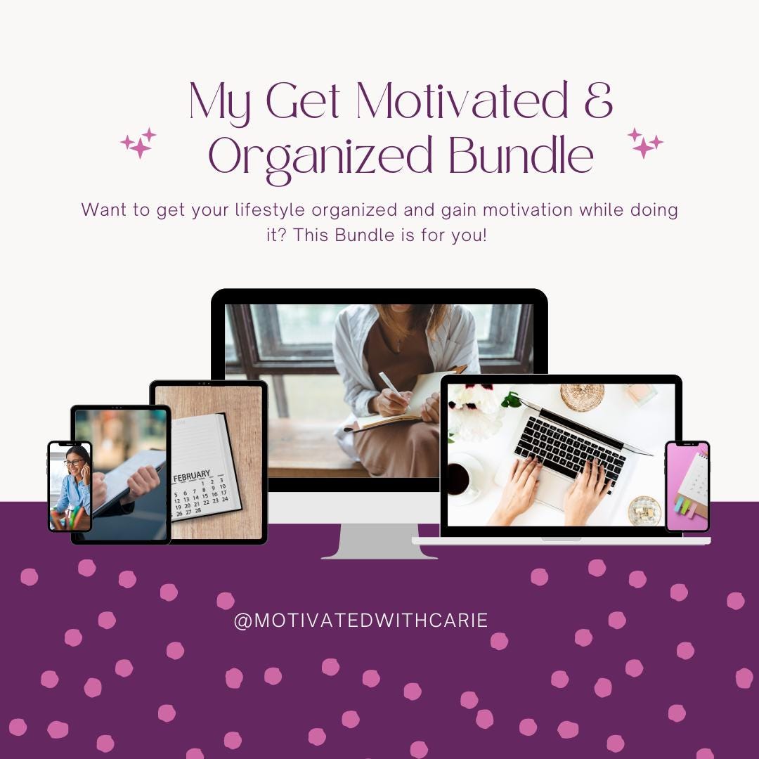 Get Motivated & Organized Bundle - Etsy