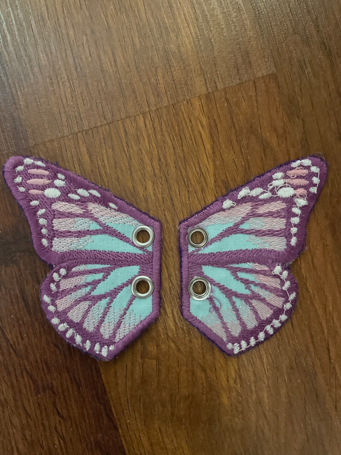 Auqua and Purple Butterfly Shoe Wings, Yellow Butterfly Shoe Wings ...