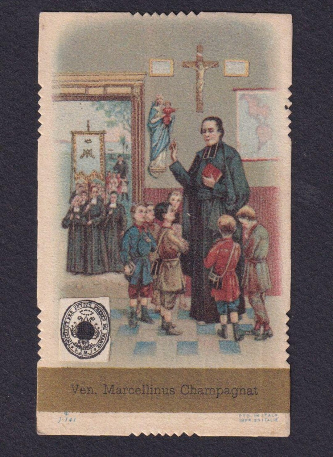Antique Holy Ex Indumentis Relic of Marcellini marcelin Champagnat ...