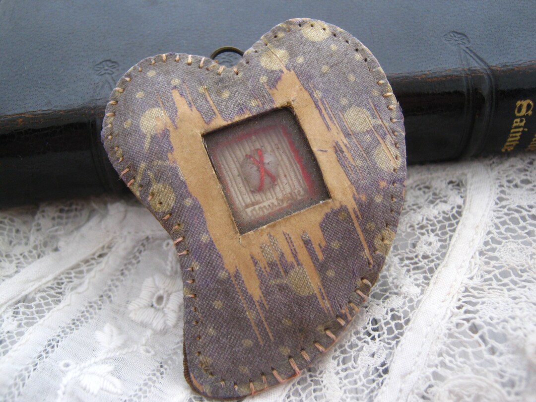 Genuine Antique Nun's Detente Handiwork Agnus Dei Relic Ex Voto Pendant ...