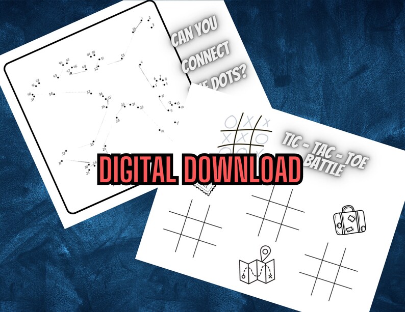 Printable - Travel Activity Sheets for Kids - Etsy