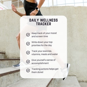 Daily Wellness Tracker for Moms | Printable Self Care Planner ...
