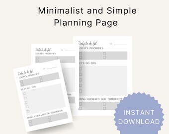 Printable to Do List Task List Productivity Planner Daily to Do List ...