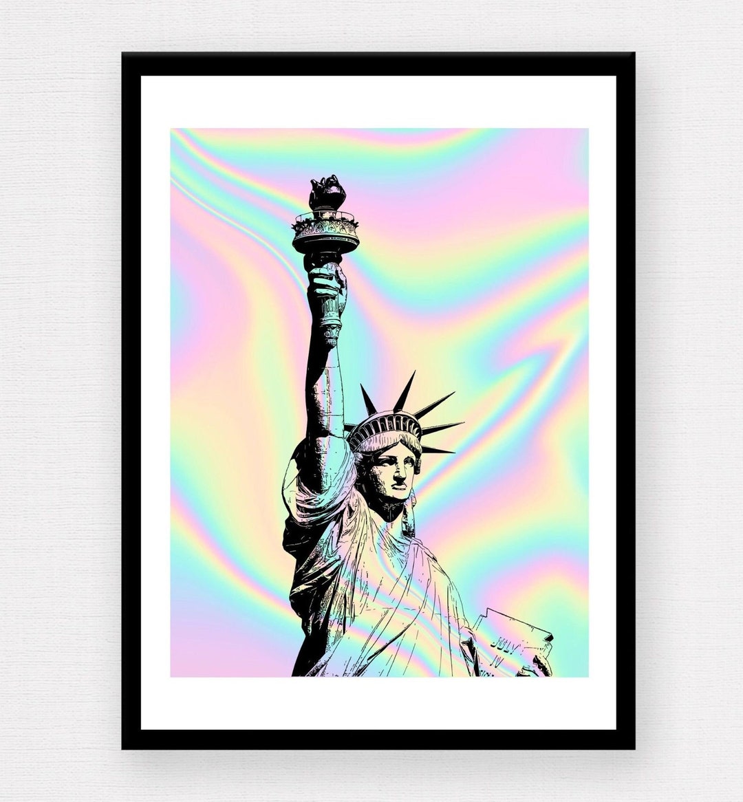 Statue of Liberty Poster, 2 Digital Downloads, Wall Decor, Art ...