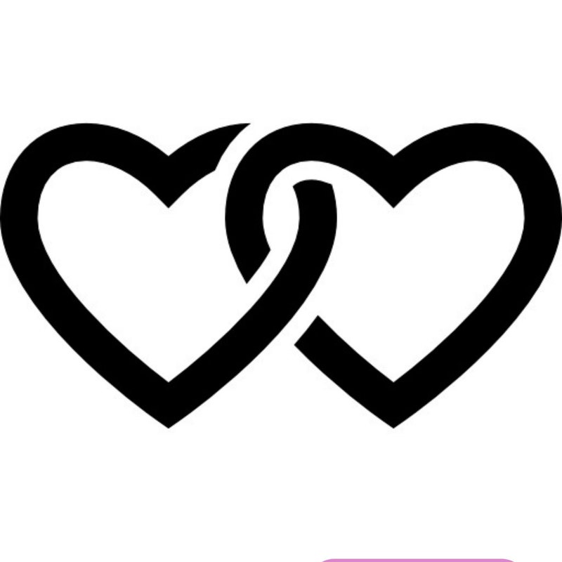 Two Hearts Svg - Etsy