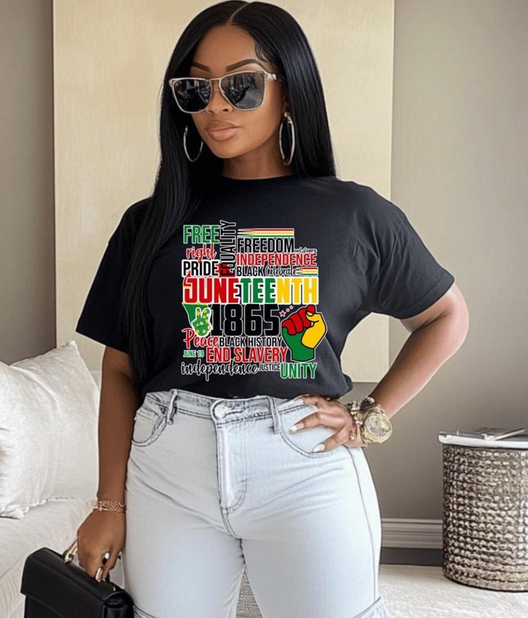Juneteenth Collage Png, Free Since 1865, Fist Pump, June 19th Png June ...
