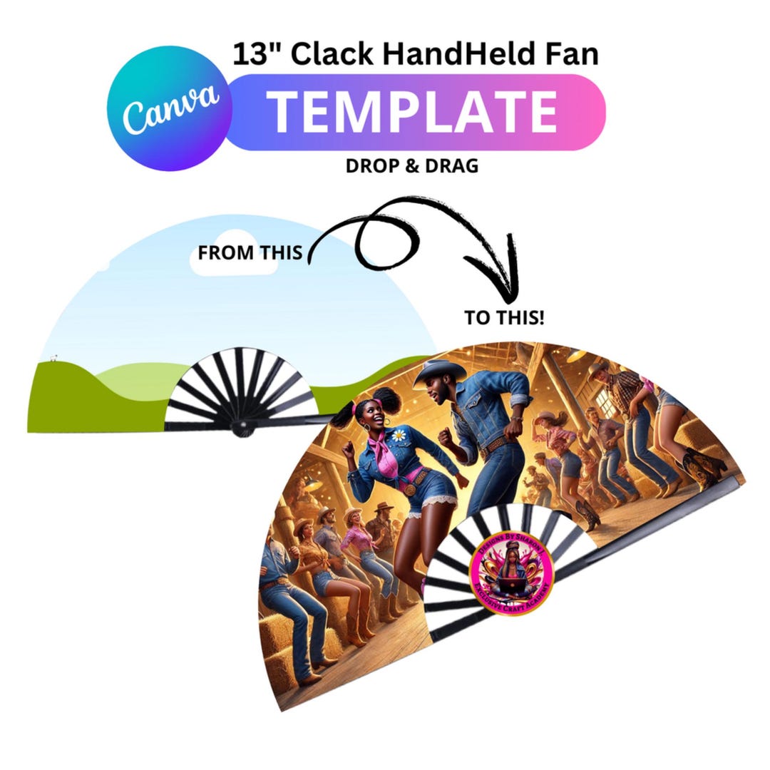 Click Clack Fan Canva Frame Template, Drag and Drop Photo Frame ...