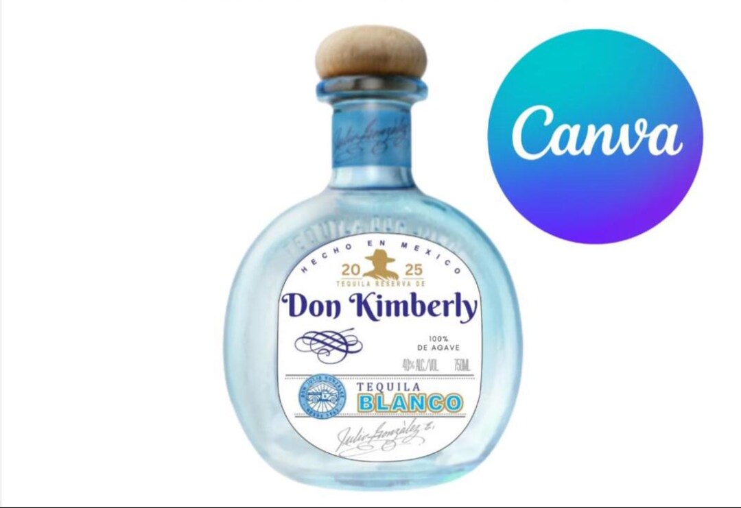 Custom Don Julio Label Template | Alcohol Label Wrapper | Tequila Clear ...
