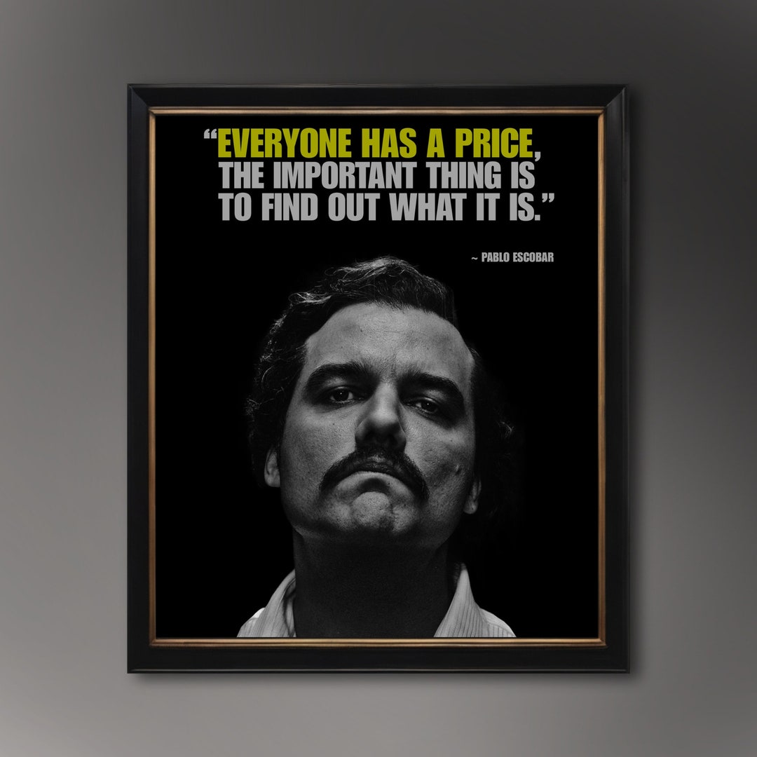 Pablo Escobar Wall Art Print Pablo Escobar Poster Pablo - Etsy