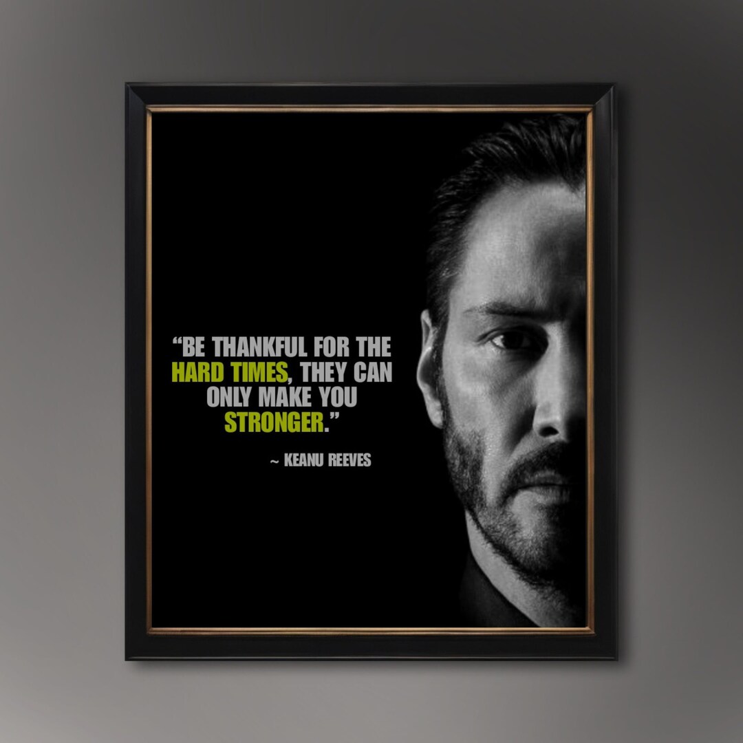 Keanu Reeves Wall Art Print Keanu Reeves Poster Keanu Reeves Portrait ...