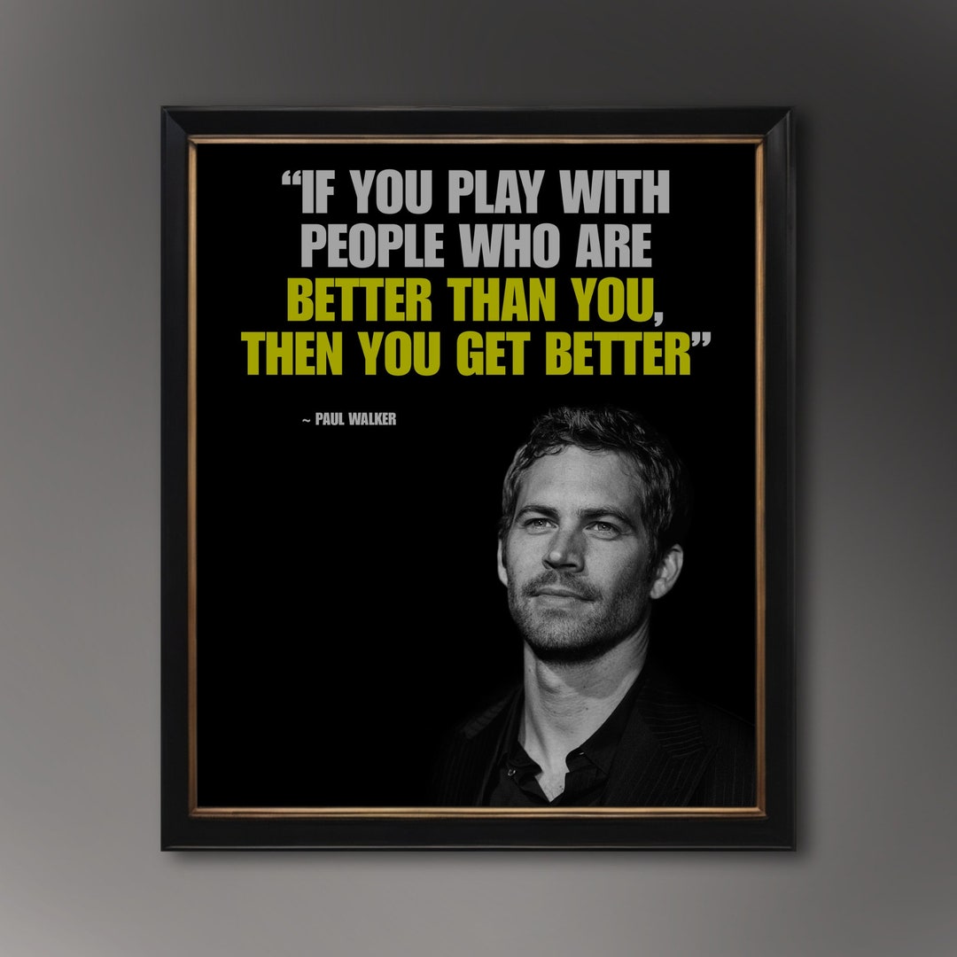 Paul Walker Wall Art Print Paul Walker Poster Paul Walker - Etsy