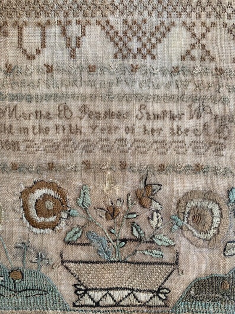 Martha B. Peaslee Sampler - Etsy
