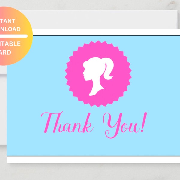 Barbie Thank You - Etsy