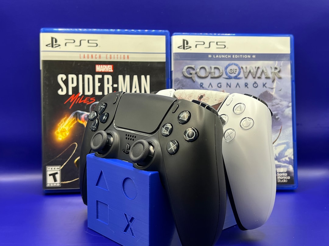 Dual Controller Stand Holder 3D Printed, Dualsense PS5 Controller ...