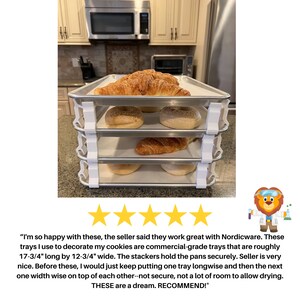 Baking Sheet Dividers Baking Gifts Baking Sheet Organizer Tray Stacker ...