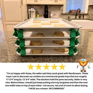 Baking Sheet Dividers Baking Sheet Organizer Baking Gifts Tray Stacker ...