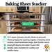 Baking Sheet Dividers Baking Gifts Baking Sheet Organizer Tray Stacker ...