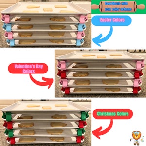 Baking Sheet Dividers Baking Sheet Organizer Baking Gifts Tray Stacker ...