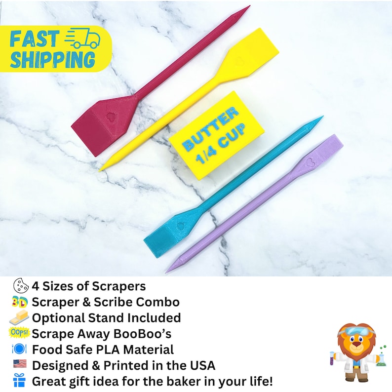 Boo Boo Stick Cookie Scribe and Scraper Cookie Decorating Scribe Booboo ...