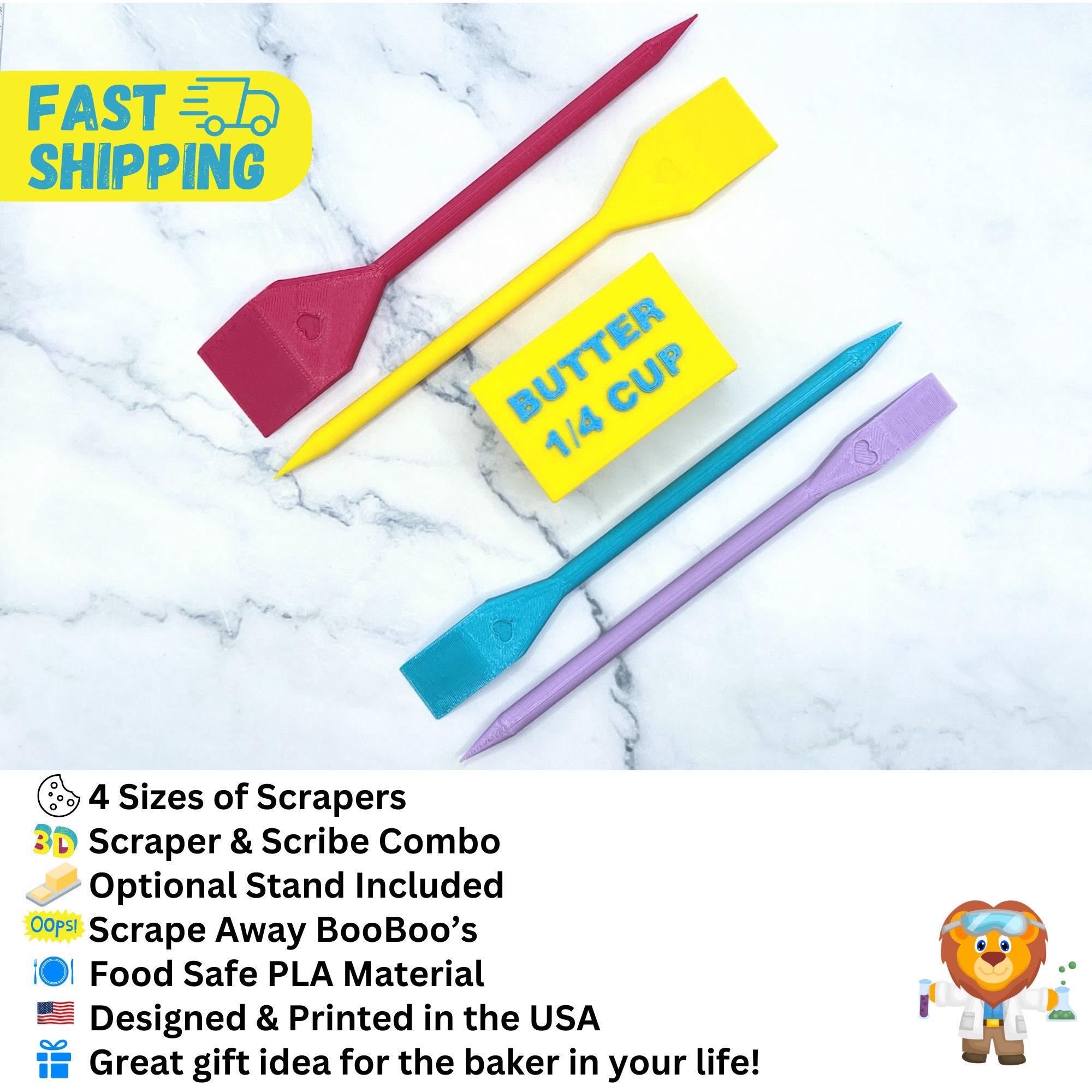 Boo Boo Stick Cookie Scribe and Scraper Cookie Decorating Scribe Booboo ...