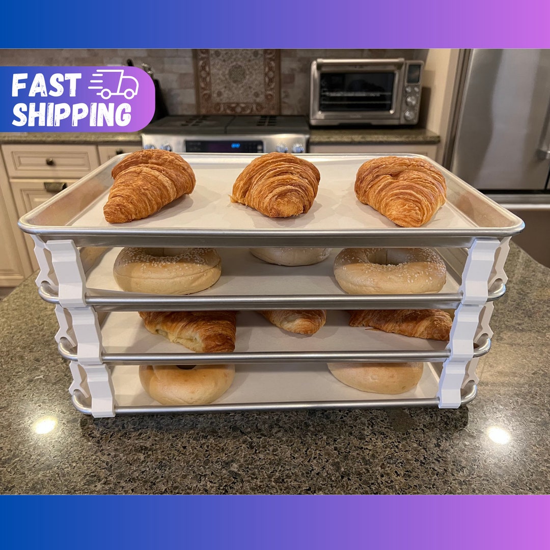 Baking Sheet Dividers Baking Gifts Baking Sheet Organizer Tray Stacker ...