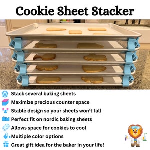 Baking Sheet Dividers Baking Sheet Organizer Baking Gifts Tray Stacker ...