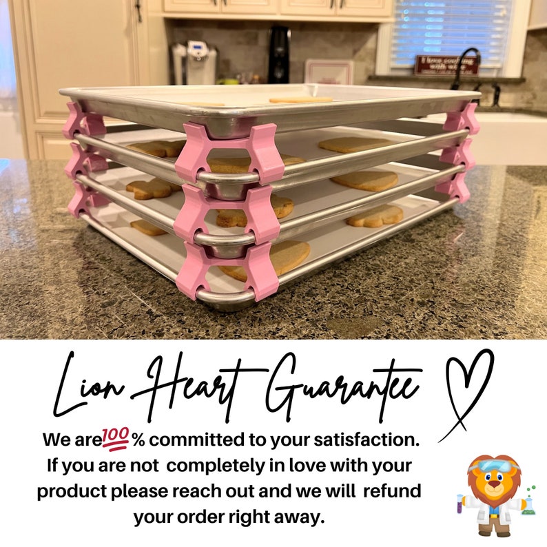 Baking Sheet Organizer 3d Printed Baking Tray Stackers Tray Separator ...