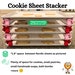 Baking Sheet Dividers Baking Sheet Organizer Baking Gifts Tray Stacker ...