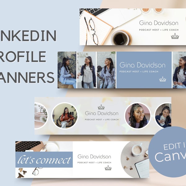 Canva Linkedin Banner Etsy