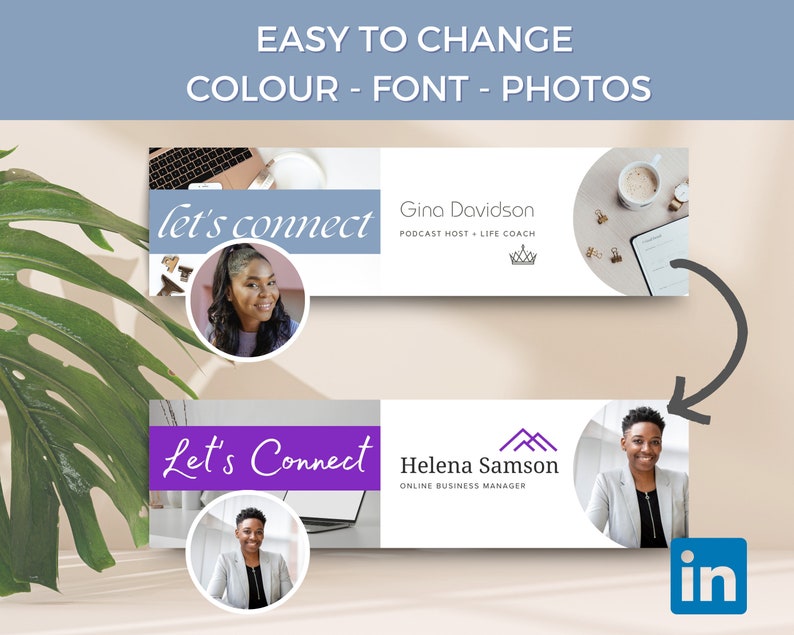 Linkedin Banner Canva Linkedin Profile Banners Canva - Etsy