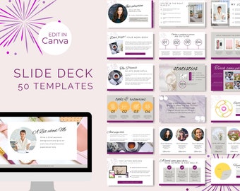 Clean Minimal Canva Presentation Slide Deck Course Webinar Course ...