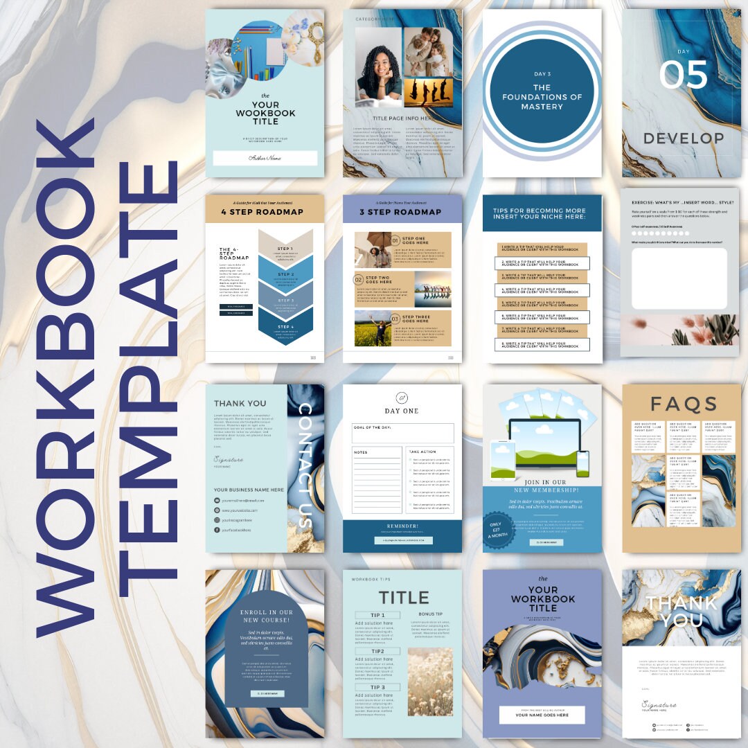 Workbook Template, Lead Magnet for Course Creators, Life Coaches ...