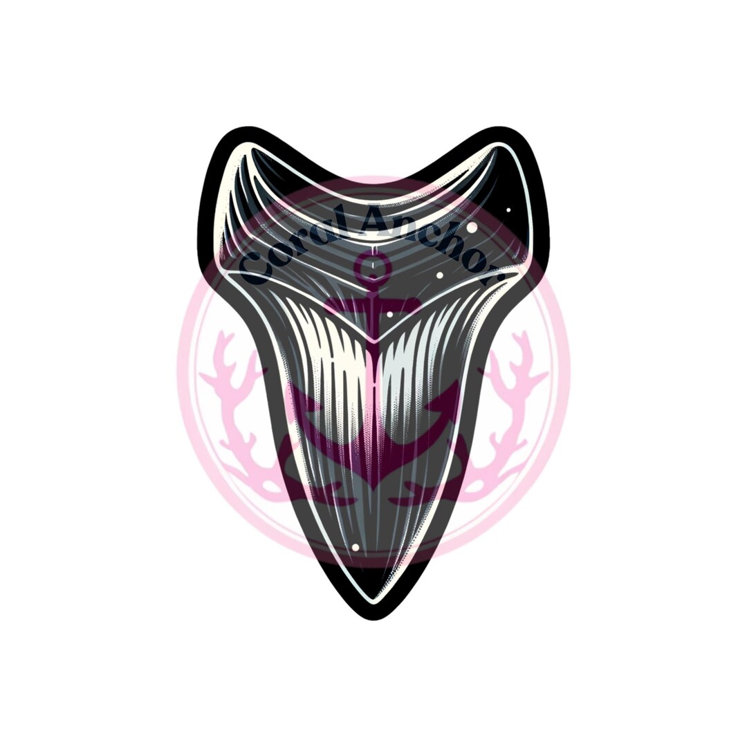 Megalodon PNG - Shark Tooth Download - Shark Design - Etsy
