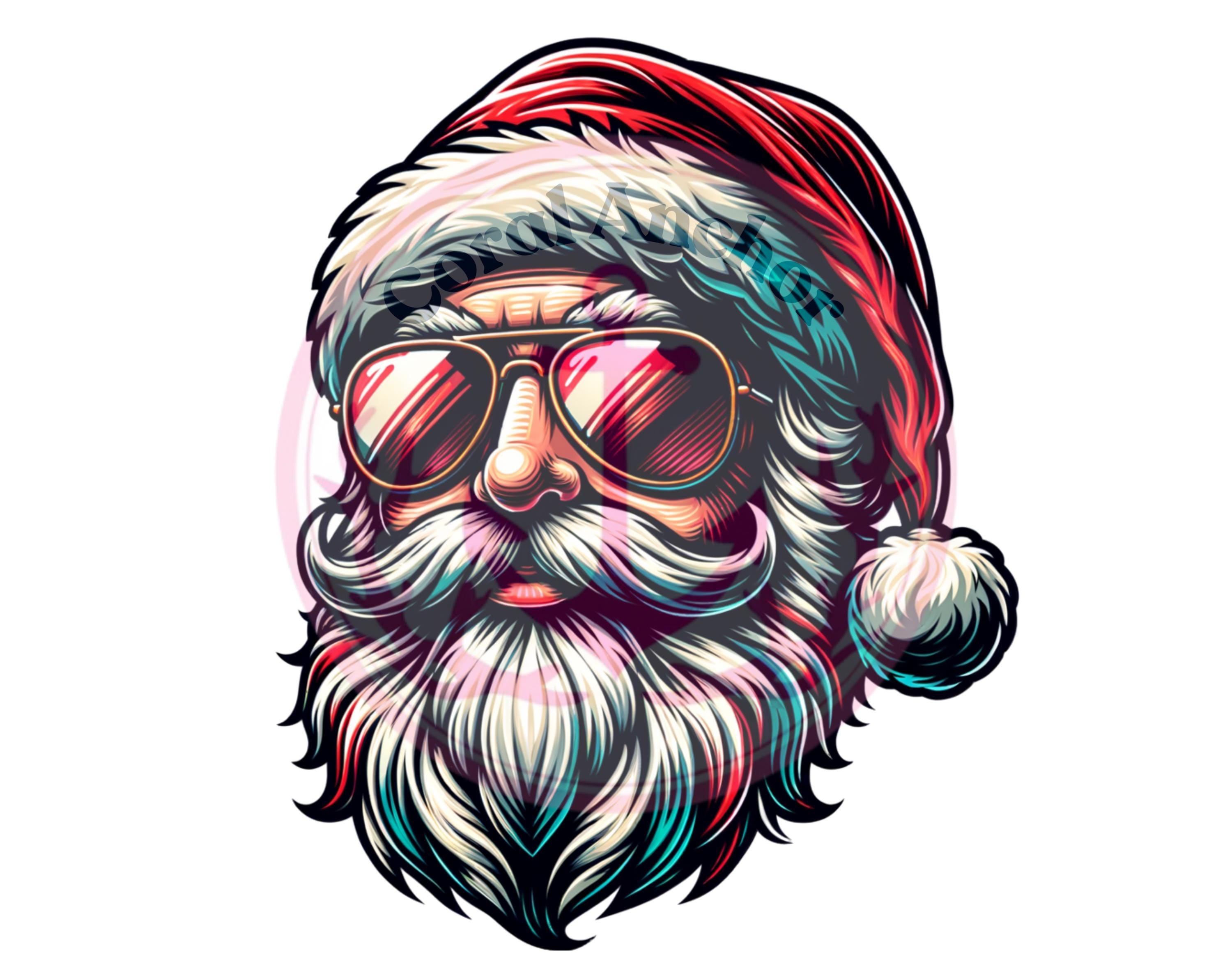 Gangster Santa PNG Sublimation Gift Christmas Download, Vintage Santa ...