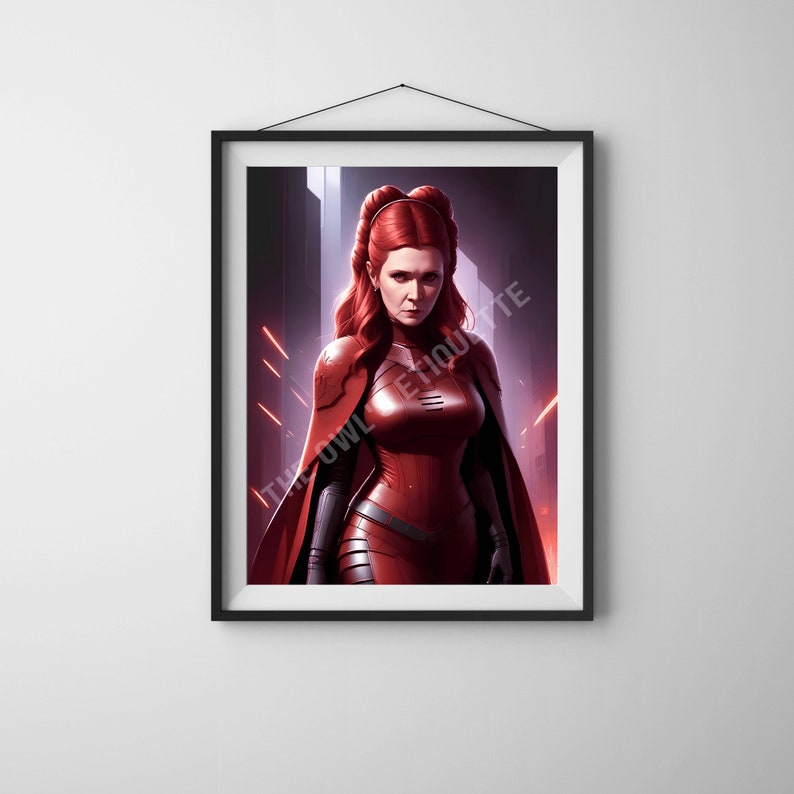 Darkside Princess Art Print Instant Download Printable Home - Etsy