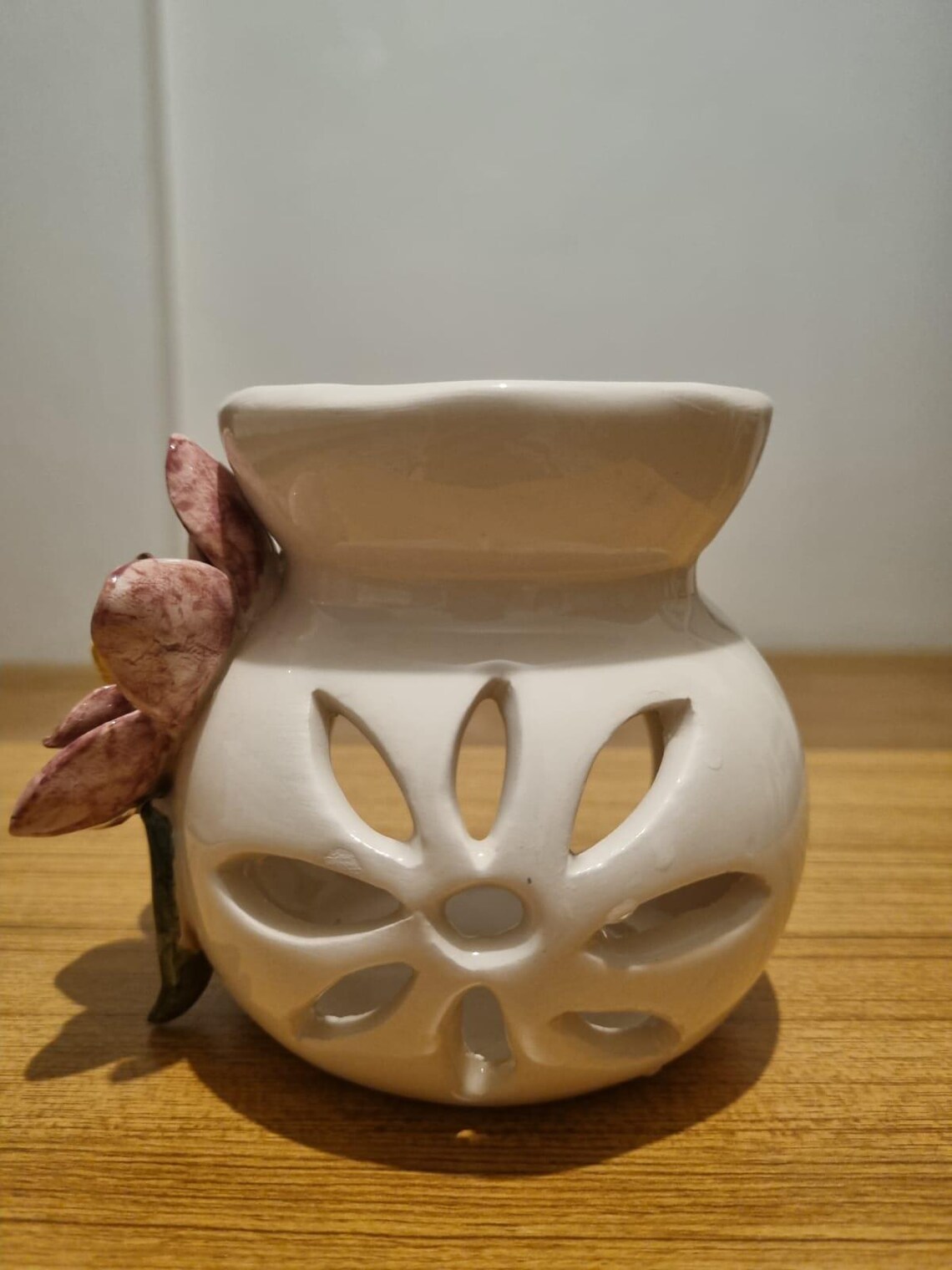 Handmade Ceramic Oil Burner - Floral Elegance - Etsy