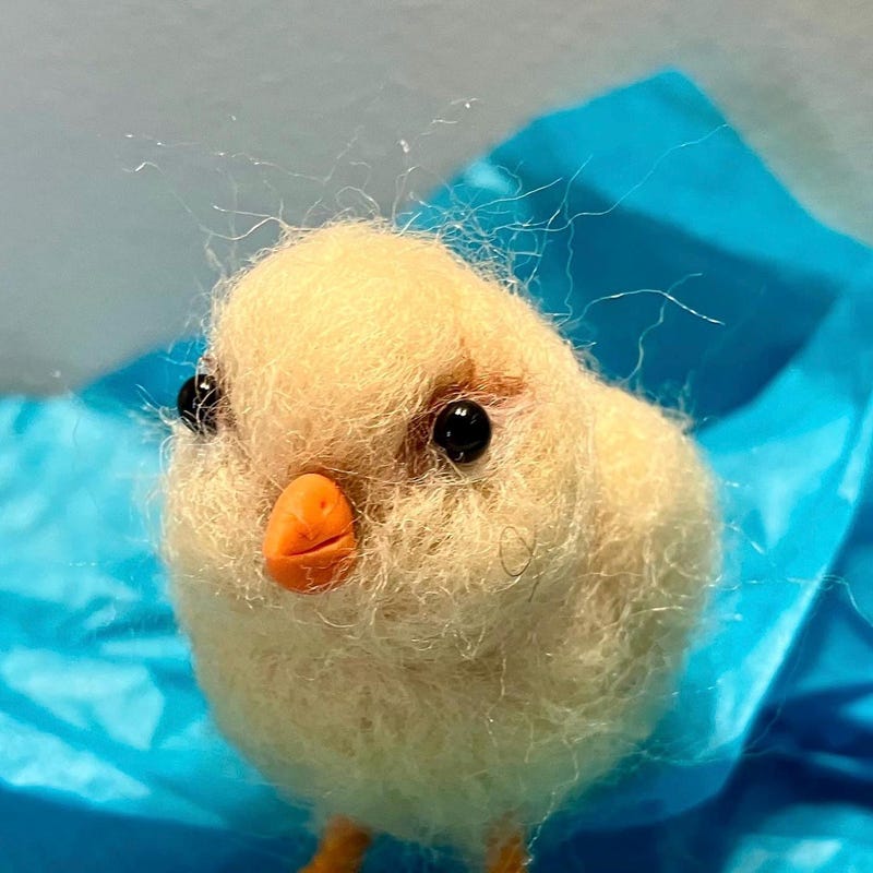 Needle Felted Chick - Etsy